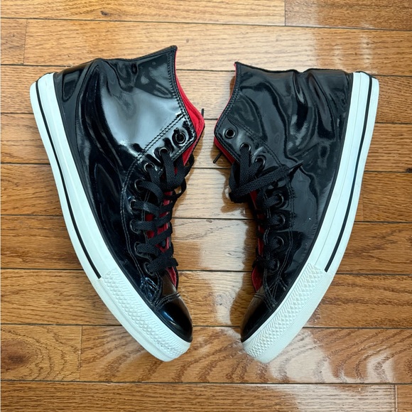Converse | Shoes | Converse Chuck Taylor All Star Black Patent Leather ...
